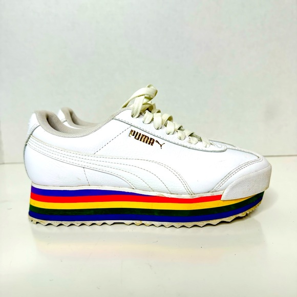 Puma | Shoes | Puma Platform Rainbow Sneakers Size 55 | Poshmark